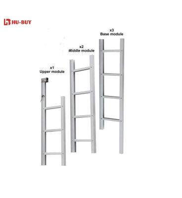 China Safety Rope  Aluminum Fire Escape Ladder With Multi Directional  Rungs for sale