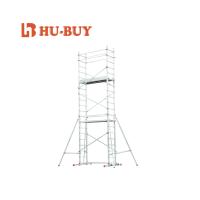 China Professional Outdoor Aluminum Scaffold Tower 5.6M Compact Design for sale