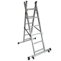 China 2x6 Aluminium Scaffolding Ladder A Form With 1470x405mm Platform for sale
