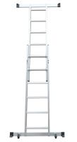 China 2x6 Aluminium Scaffolding Ladder A Form With 1470x405mm Platform for sale