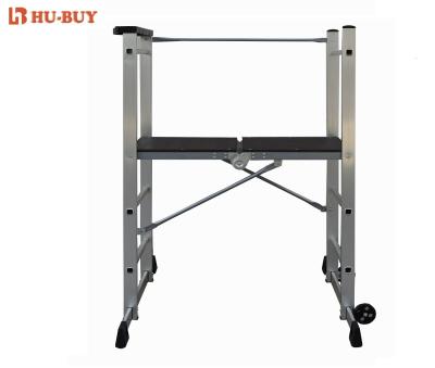 China Stable Scaffolding Access Towers  Lightweight Scaffold Tower With Tool Tray for sale