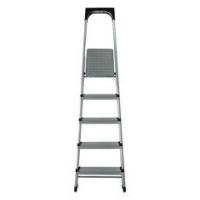 China Domestic Foldaway Aluminum Step Ladder 5 Steps EN131 GS Certificated for sale