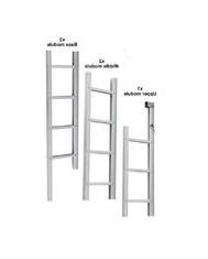 China Compact Aluminum Safety Ladder 3.56m High Aluminum Fixed Ladder for sale