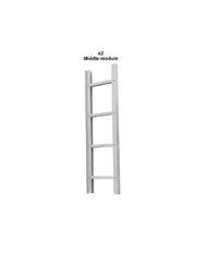 China Anti Slip Aluminum Fire Escape Ladder Middle Module Fire Rescue Use for sale