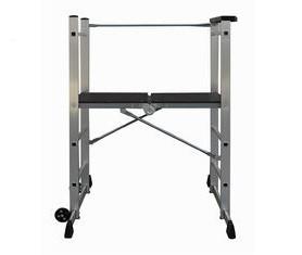 China Mini  Aluminum Scaffold Tower Aluminum Rolling Scaffold With 2 Wheels for sale