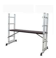 China Foldable  Aluminum Scaffold Tower 2x5 Portable Scaffold Stair Tower for sale