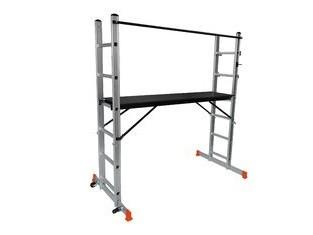 China Household  Aluminium Scaffolding Ladder 2x6 150kgs / 330 Lbs  Load Capacity for sale