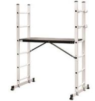 China 2x6  Extension  Aluminum Scaffold Tower With One Plank Non Marring Feet for sale