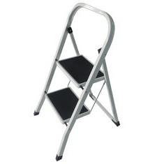 China Lightweight Steel Step Stool   2 Steps 150kg / 330 Lb Load Capacity for sale