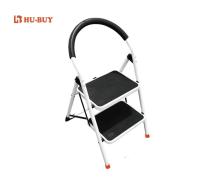 China Durable Steel Step Stool Powder Coated Surface 2  Steps With Plastic Mat for sale