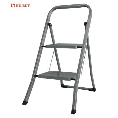 China Non Slip Metal Folding Step Stool Skip Resistant Metal 2 Step Stool for sale