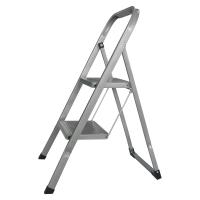 China Non Slip Metal Folding Step Stool Skip Resistant Metal 2 Step Stool for sale
