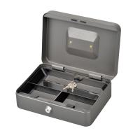 China Three Cell Metal Cash Box With Lock Coin Storage Money Safe Wear Resistance for sale