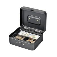 China 3 Compartment Metal Cash Box Coin Multi Color Money Collection Safes for sale