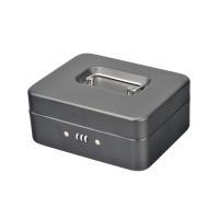 China 3 Compartment Metal Cash Box Coin Multi Color Money Collection Safes for sale