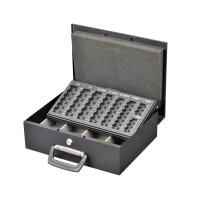 China OEM Metal Cash Box Modern Office Powder Euro Coin Collection Safes for sale