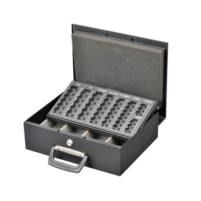 China OEM Metal Cash Box Modern Office Powder Euro Coin Collection Safes for sale