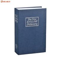 China Secret Dictionary Book Safe Jewellery Money Cash Box with Key Lock(Blue) for sale