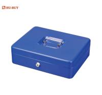 China Modern Antitheft Metal Cash Box Euro Money Safe With Removable Coin Tray for sale