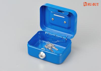 China Small Portable Coin Saving Money Safe Box / Cash Money Box With Lock for sale