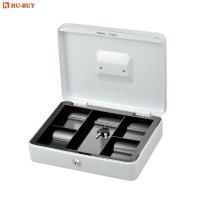 China 12 Inch Wear Resistant 5 Compartment Coin Storage Money Safe With Key Lock for sale