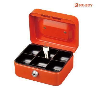China Lightweight Chrome Plated  Metal Cash Box With Lock Coin Storage Safes for sale
