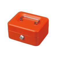 China Lightweight Chrome Plated  Metal Cash Box With Lock Coin Storage Safes for sale