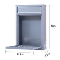 China Modern Style Garden Residential Mailboxes With Multi Color 320x215x85mm for sale
