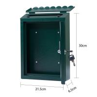 China Multi Color Large Mailboxes Residential Wall Mounted Garden Waterproof Post Box for sale