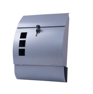China Modern Galvanized Metal Residential Mailboxes Outdoor Wall Mounted Letterbox for sale