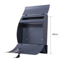 China Modern Galvanized Metal Residential Mailboxes Outdoor Wall Mounted Letterbox for sale