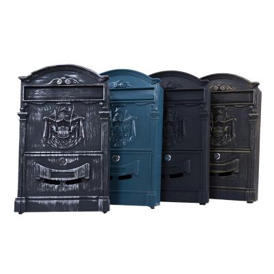 China Decorative Outdoor Security Aluminum Mailbox , Wall Mounted Waterproof Letterbox for sale