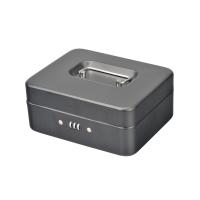 China Multi Color Money Collection Safes / 3 Compartment Metal Cash Box Coin for sale