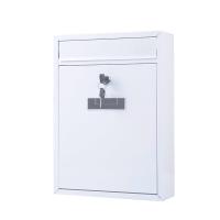 China Wall Mounted Security Residential Letterbox Galvanized Steel Mailbox for sale
