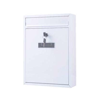 China Wall Mounted Security Residential Letterbox Galvanized Steel Mailbox for sale