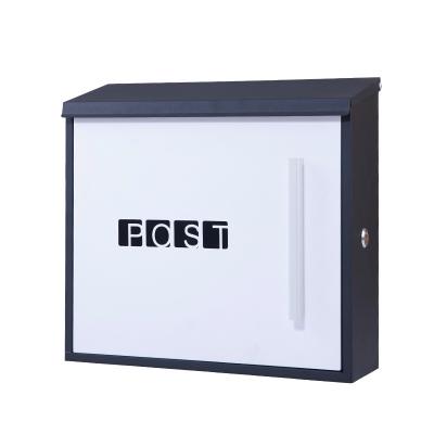 China Garden Residential Wall Mounted Letterbox Galvanized Steel Mailbox for sale