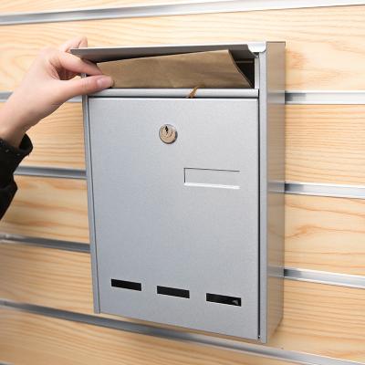 China Wall Mounted Outdoor Letterbox Waterproof Durable Residential Steel Mailbox for sale