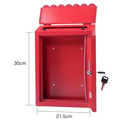 China Waterproof Post Box Residential Durable Steel Mailbox Wall Mounted Garden for sale