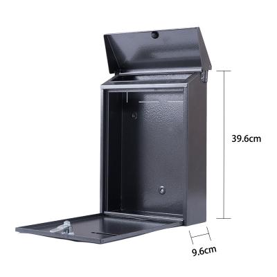 China Waterproof Garden Letterbox Wall Mounted Residential Steel Mailbox for sale