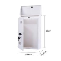 China Garden Letterbox Wall Mounted Durable Residential Steel Mailbox for sale