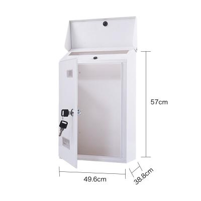 China Garden Letterbox Wall Mounted Durable Residential Steel Mailbox for sale