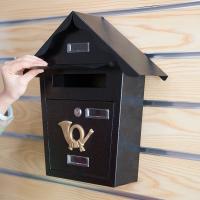 China Waterproof Letterbox Garden Durable Residential Wall Mounted Steel Mailbox for sale