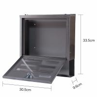China Wall Mount Lockable Modern Outdoor Stainless Steel Mailbox Letterbox for sale