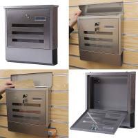 China Wall Mount Lockable Modern Outdoor Stainless Steel Mailbox Letterbox for sale