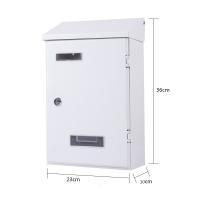 China Wall Mount Lockable Modern Outdoor Galvanized Metal Mailbox Letterbox for sale