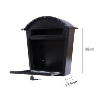 China Wall Mount Lockable Modern Outdoor Galvanized Metal Mailbox Letterbox for sale