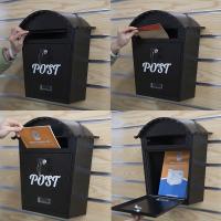 China Wall Mount Lockable Modern Outdoor Galvanized Metal Mailbox Letterbox for sale