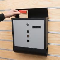 China High Quality Wall Mount Lockable Modern Outdoor Galvanized Metal Mailbox Letterbox for sale
