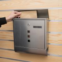 China High Quality Wall Mount Lockable Modern Outdoor Galvanized Metal Mailbox Letterbox for sale