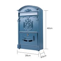 China Outdoor Retro Vintage European Aluminum Diecast Wall Mounted Mail Box Post Box Secure Letterbox for sale